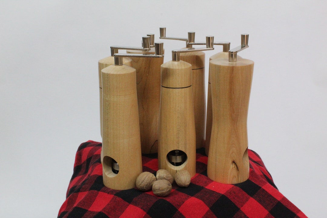 Unique Wooden Nutmeg Grinder. Easily Grate Fresh Whole Nutmeg Without ...