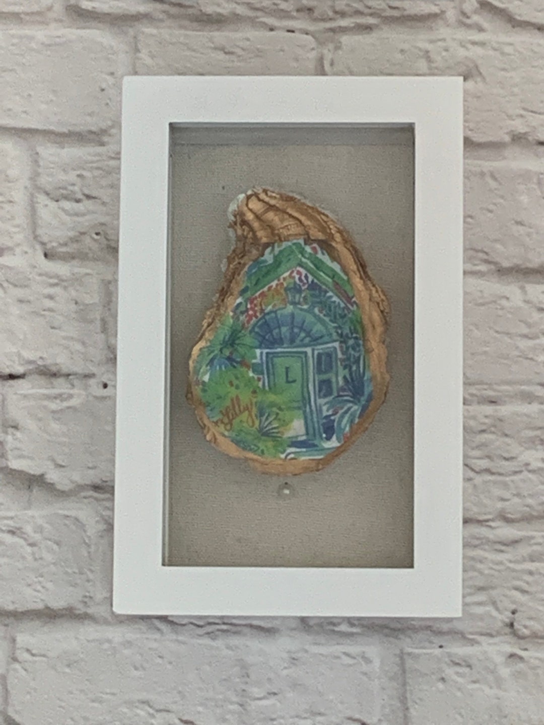 Oyster Shell Shadow Box Art - Etsy
