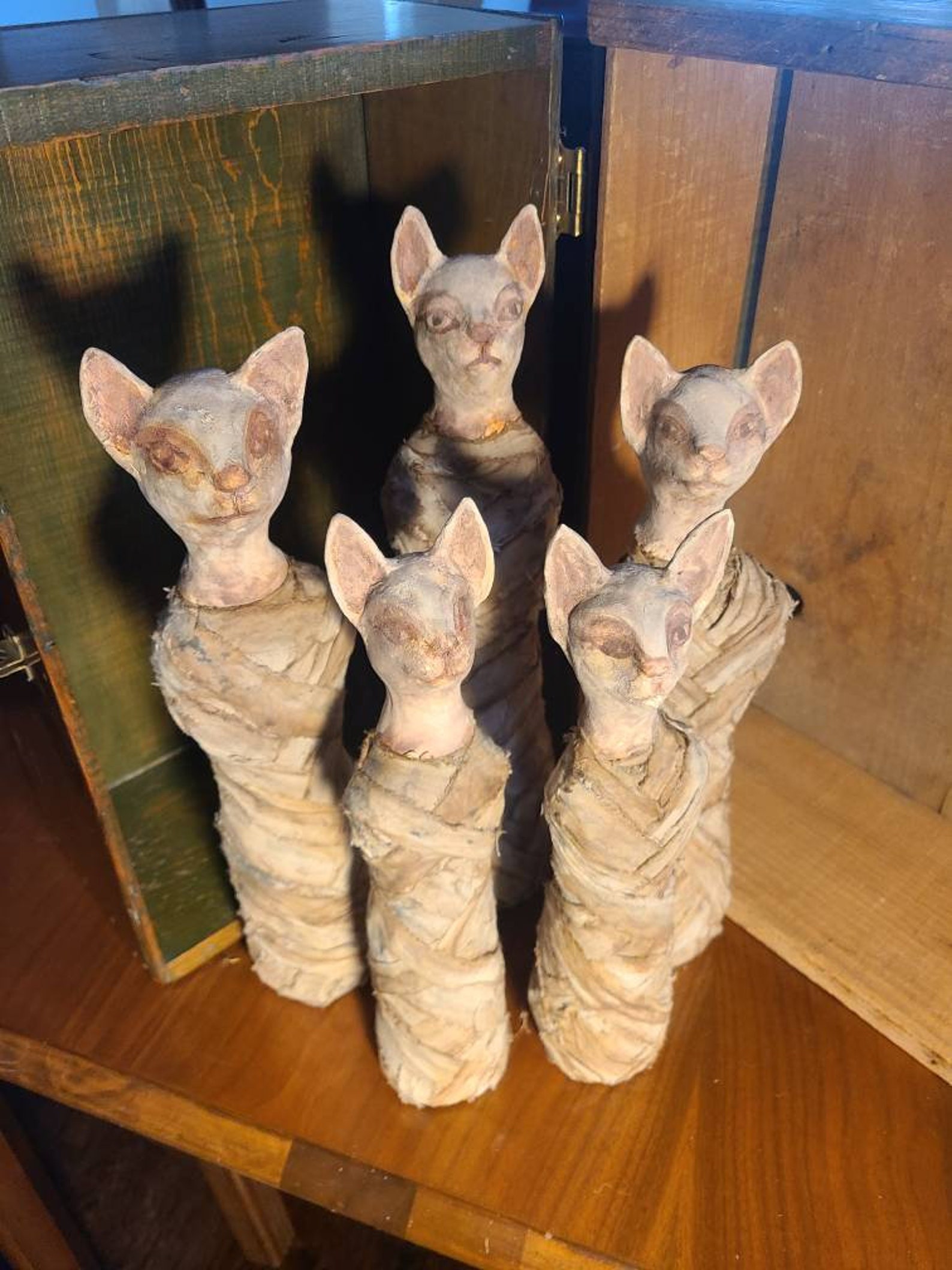 NEW Limited Edition Ancient Egyptian Cat Mummies Unique art | Etsy