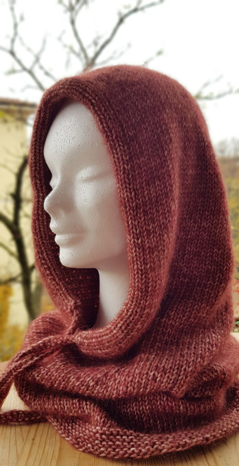Cowl With Hood and Drawstring - KNITTING PATTERN ONLY - No Finished ...