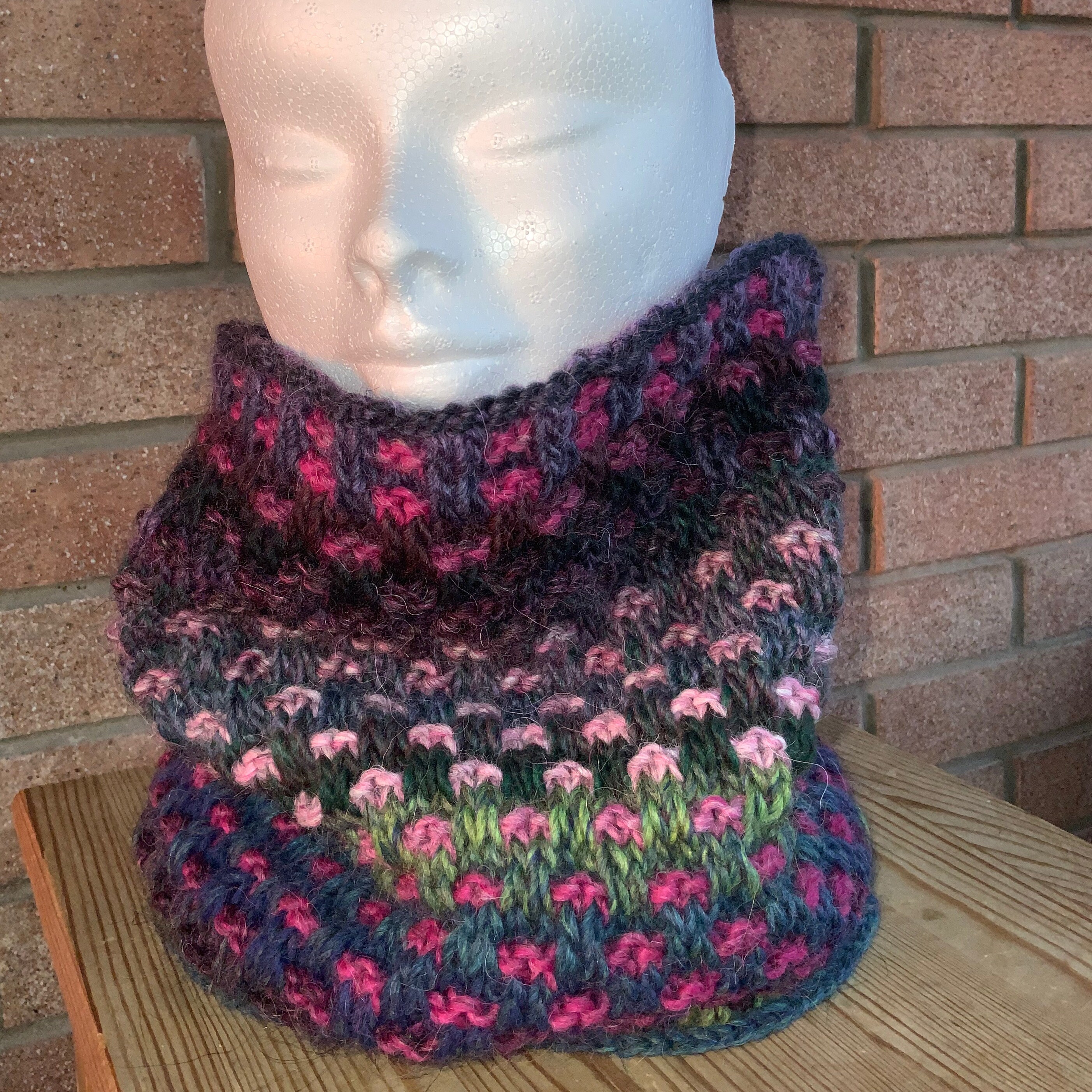 Slip Stitch Cowl - KNITTING PATTERN ONLY - No Finished Product - Adult ...