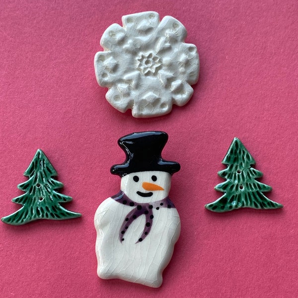 Christmas Buttons - Etsy
