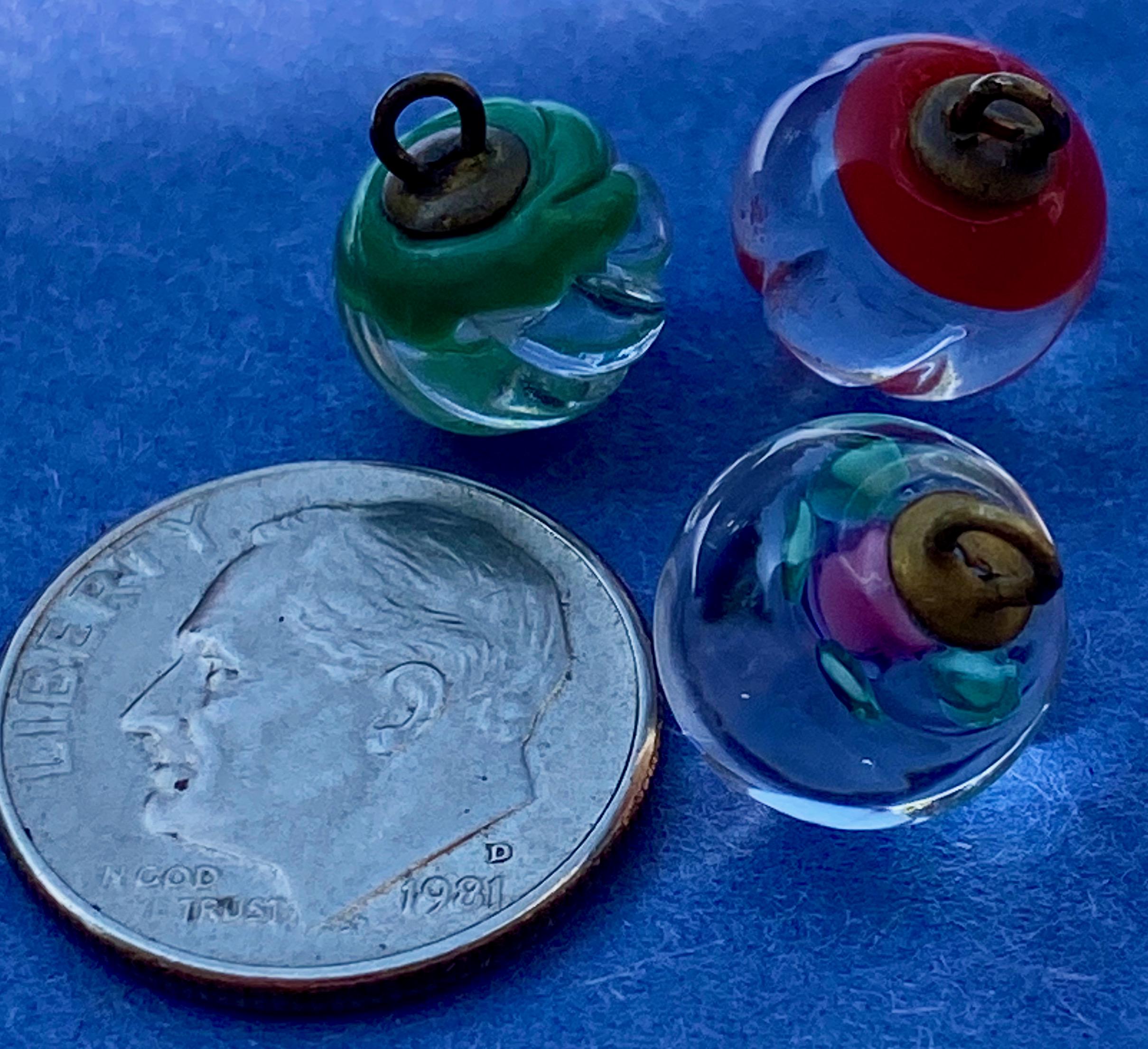3 ANTIQUE PAPERWEIGHT GLASS Buttons - Etsy