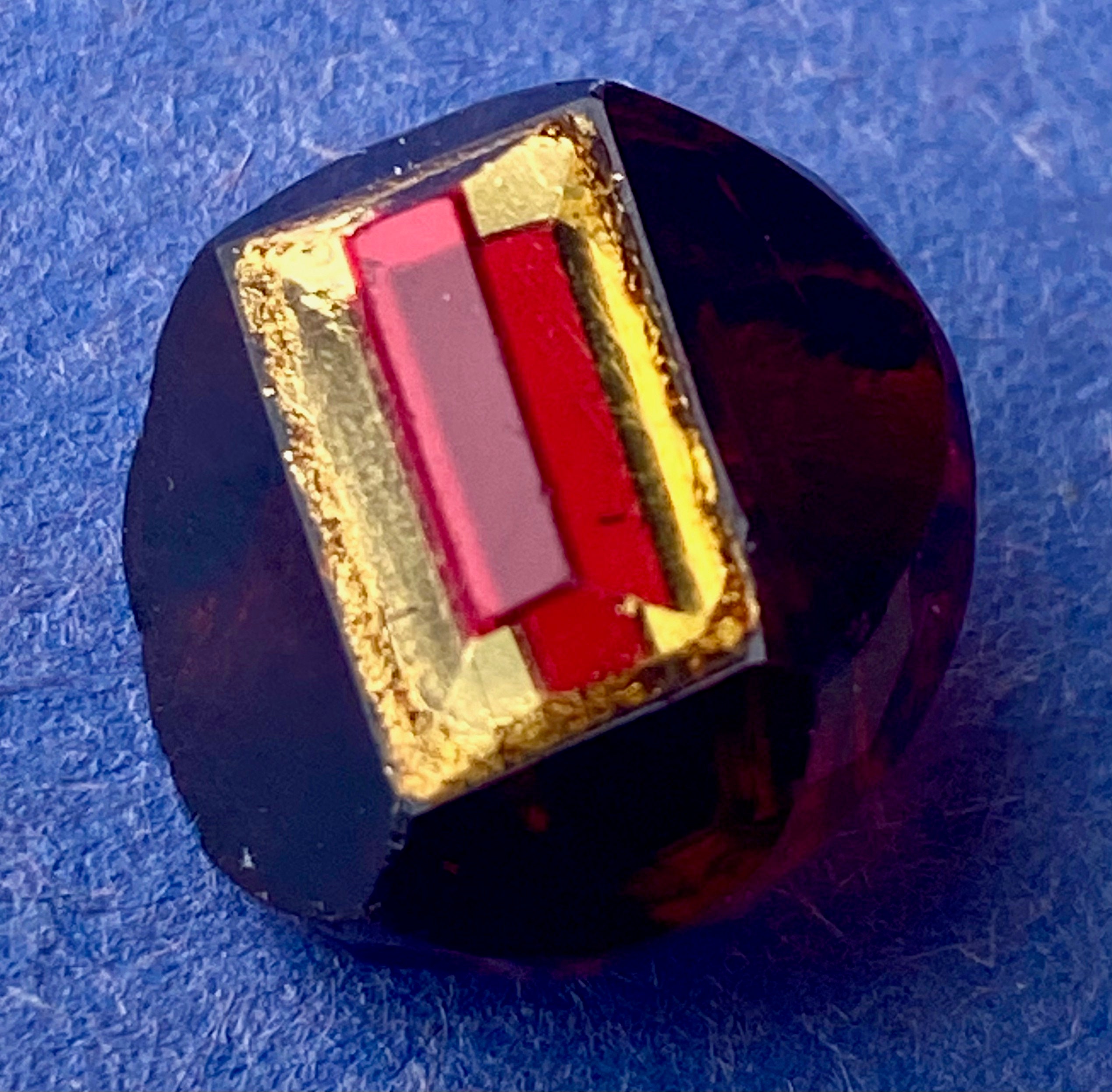 RARE GLASS TINGUE Button - Etsy