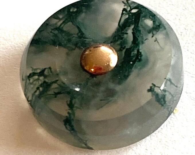 VICTORIAN MOSS AGATE Waistcoat Button - Etsy