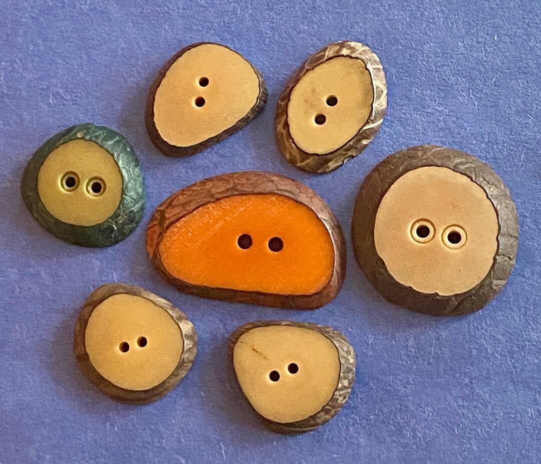 7 VINTAGE VEGETABLE IVORY Buttons - Etsy