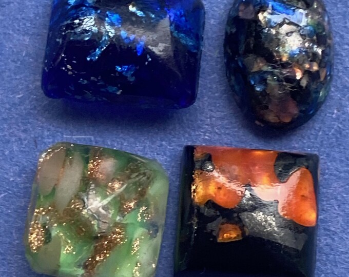 4 ANTIQUE GLASS POPPER Buttons - Etsy
