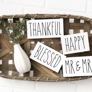 Rae Dunn Inspired Wood Signs Cute Wood Signs Mini Signs | Etsy