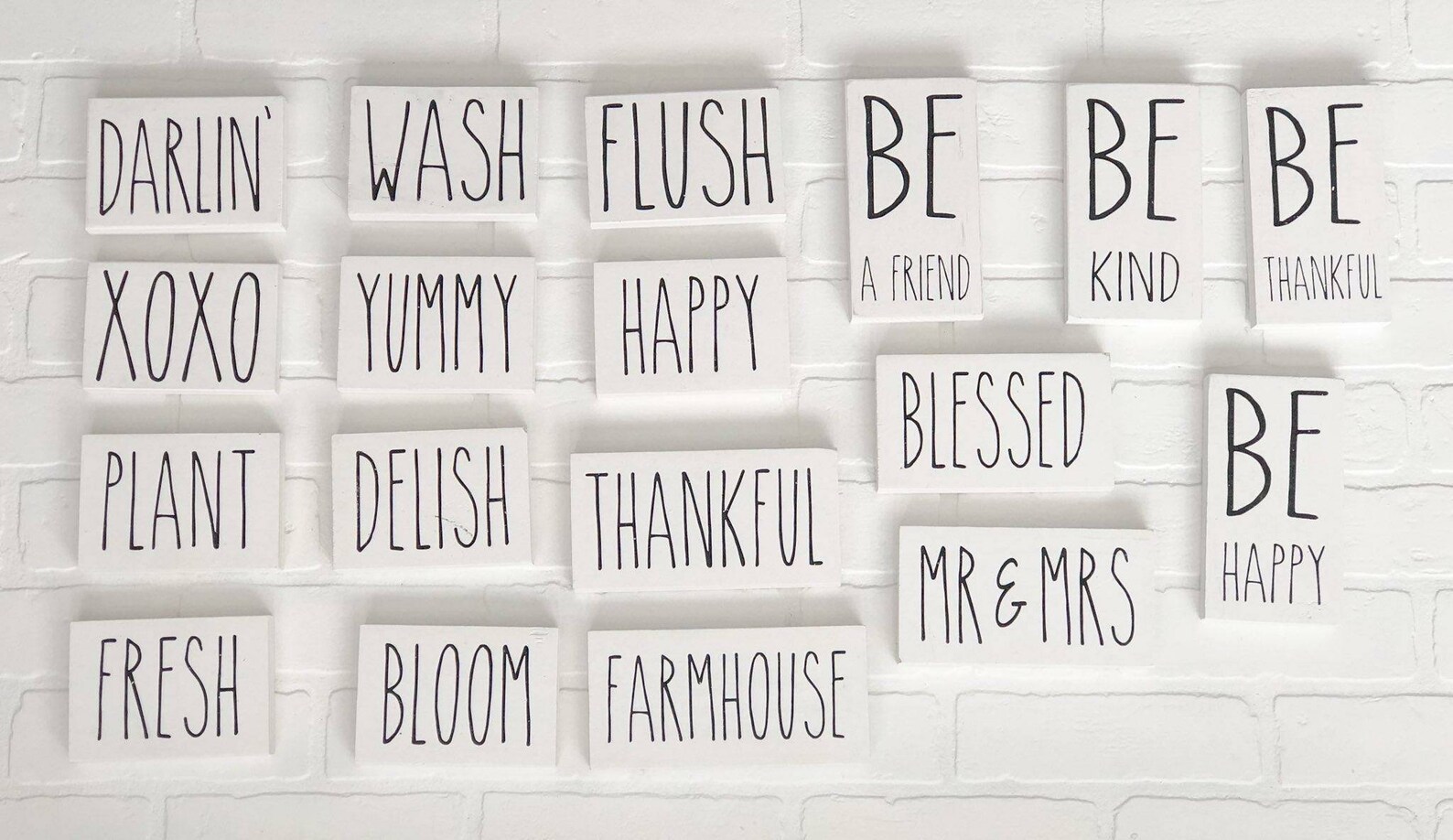 Rae Dunn Inspired Wood Signs Cute Wood Signs Mini Signs | Etsy