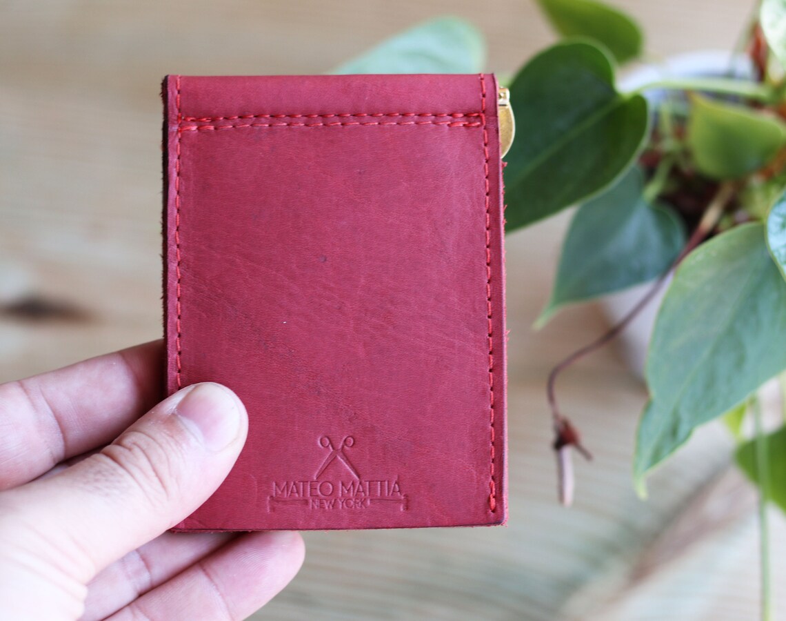Red Money Clip Wallet - Etsy