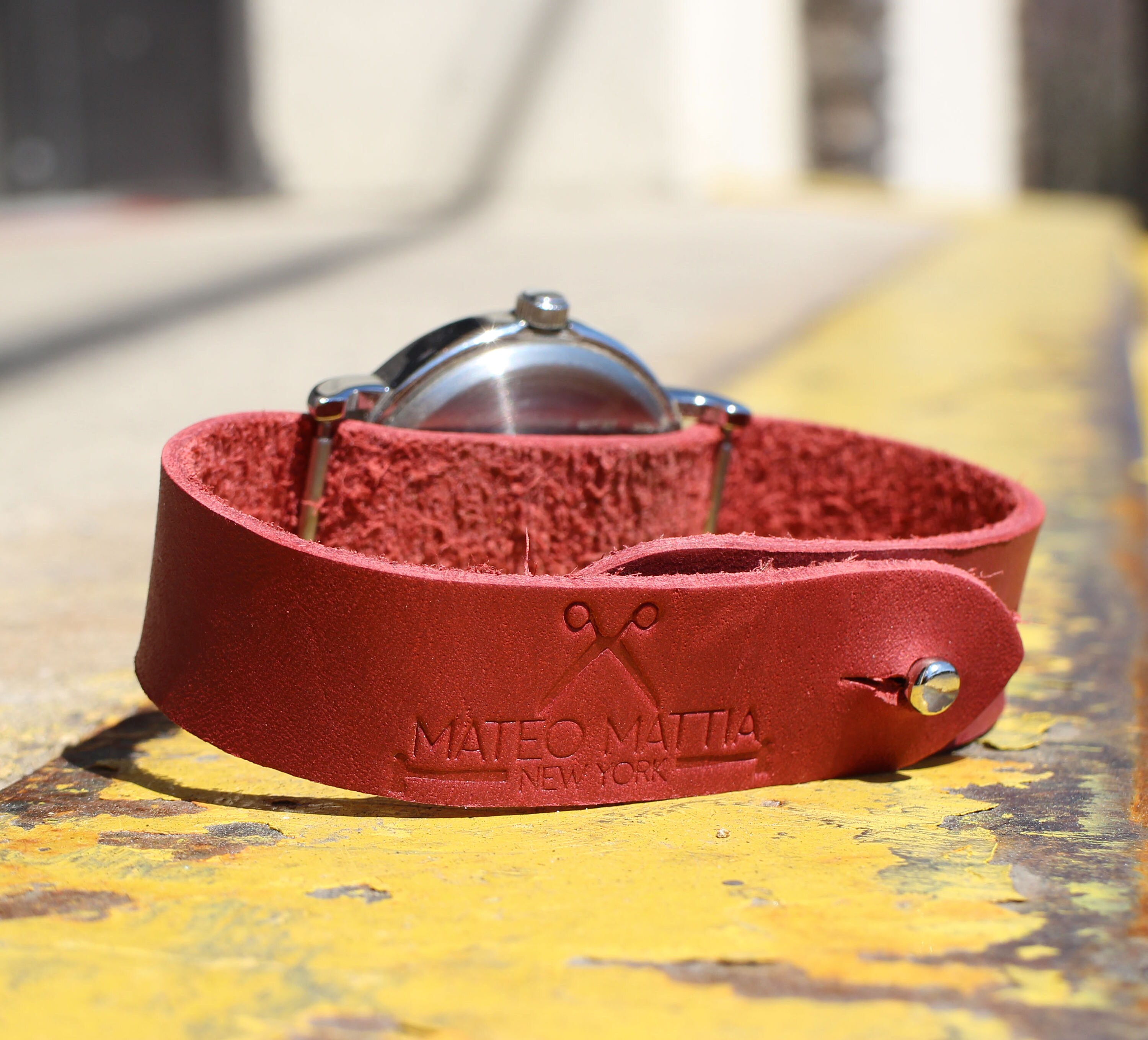 Red Leather Timex Weekender Watch Strap - Etsy