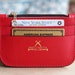 Red Leather Zip Wallet - Etsy