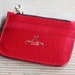 Red Leather Zip Wallet - Etsy