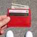 Card Wallet Red - Etsy