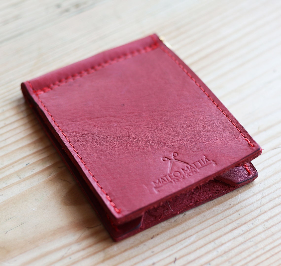 Red Money Clip Wallet - Etsy