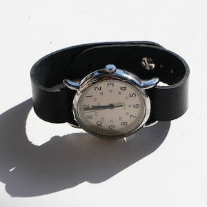 Black Leather Timex Weekender Watch Strap - Etsy