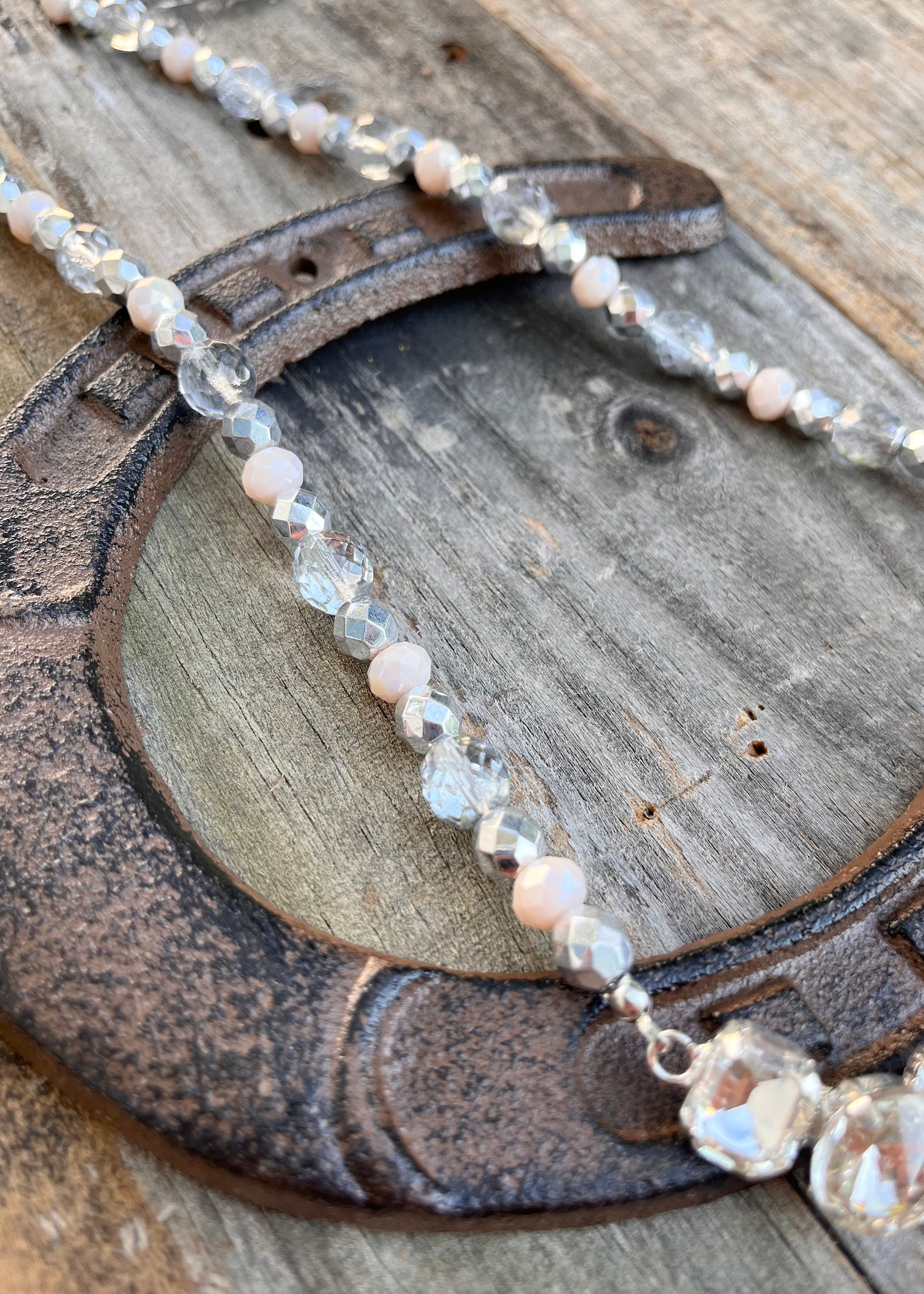 Western Hat Band | Handmade Rhinestone and Pink Crystal Adjustable Hat ...