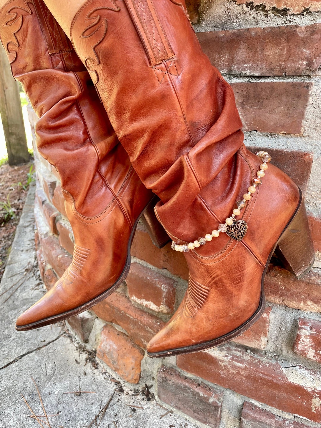 Cowgirl Boot Chain Antique Copper - Jewelry for Cowboy Boots, Boot ...