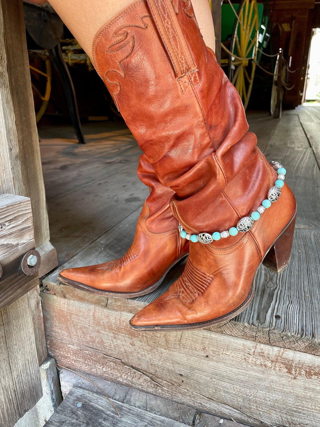 Western Jewelry Turquoise Boot Chain for Cowboy Boots | Cowgirl Boot ...