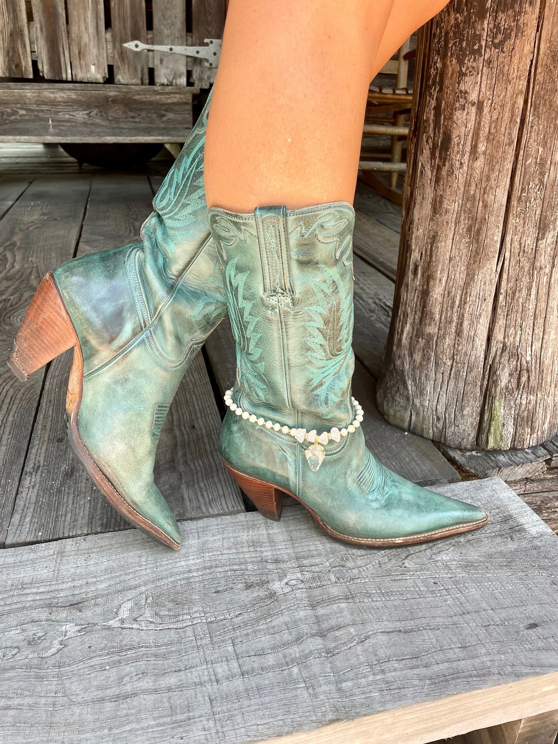 Crystal Cowgirl Boot Bracelet for Cowboy Boots Handmade Boot Bling ...