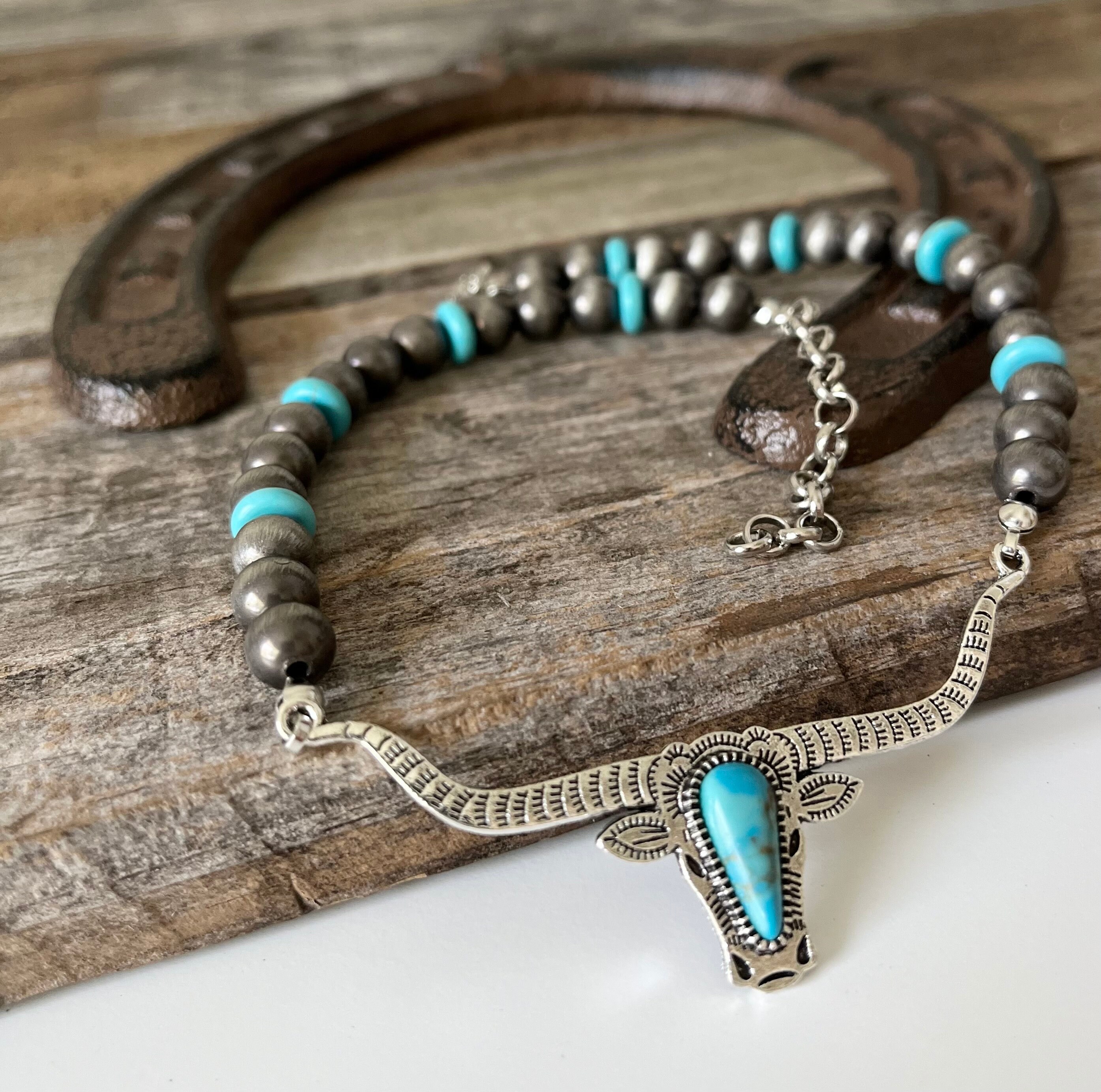 Western Jewelry for Cowboy Boots | Turquoise Longhorn Boot Chain ...