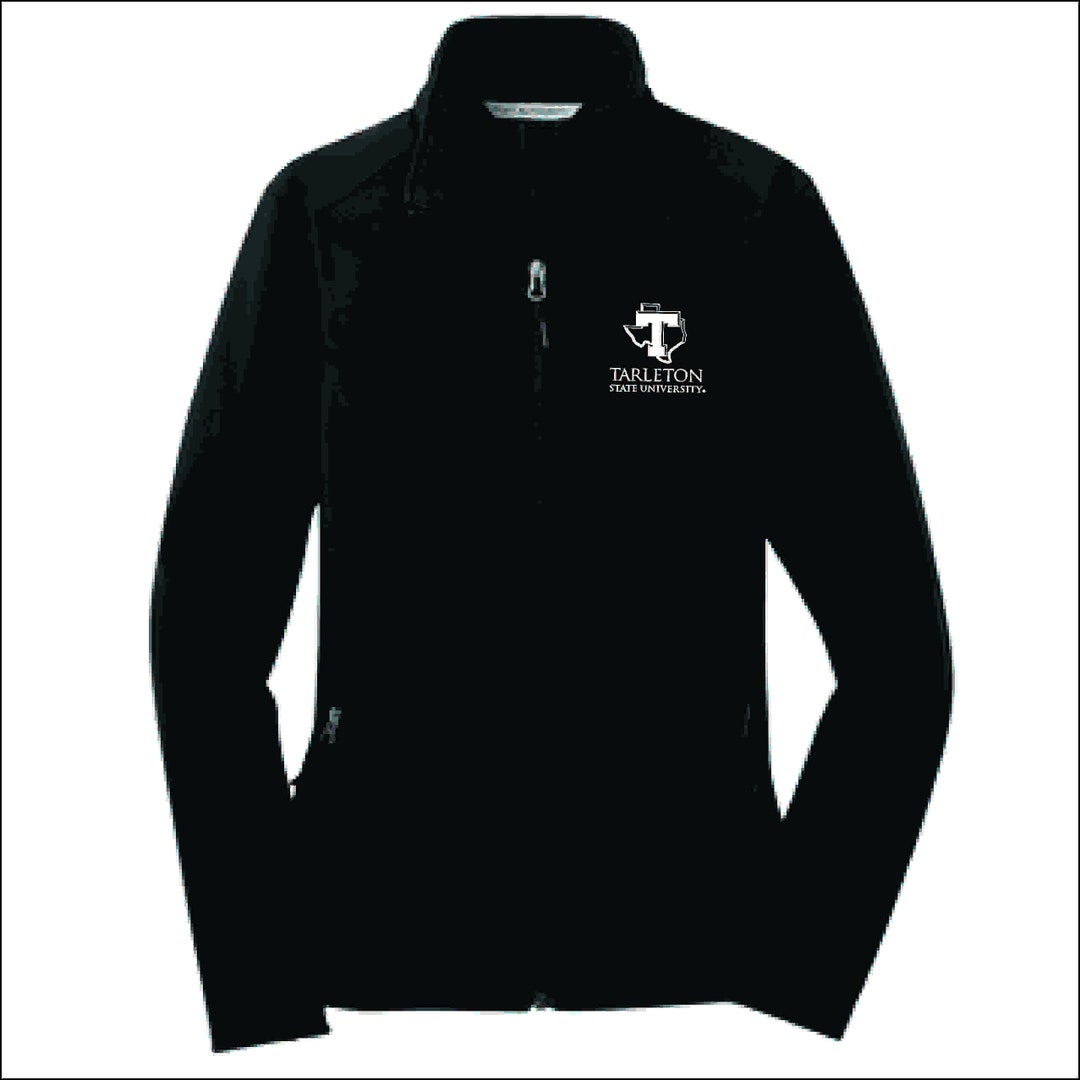 TSU2022059 Ladies Soft Shell Jacket, Tarleton State University, Black ...