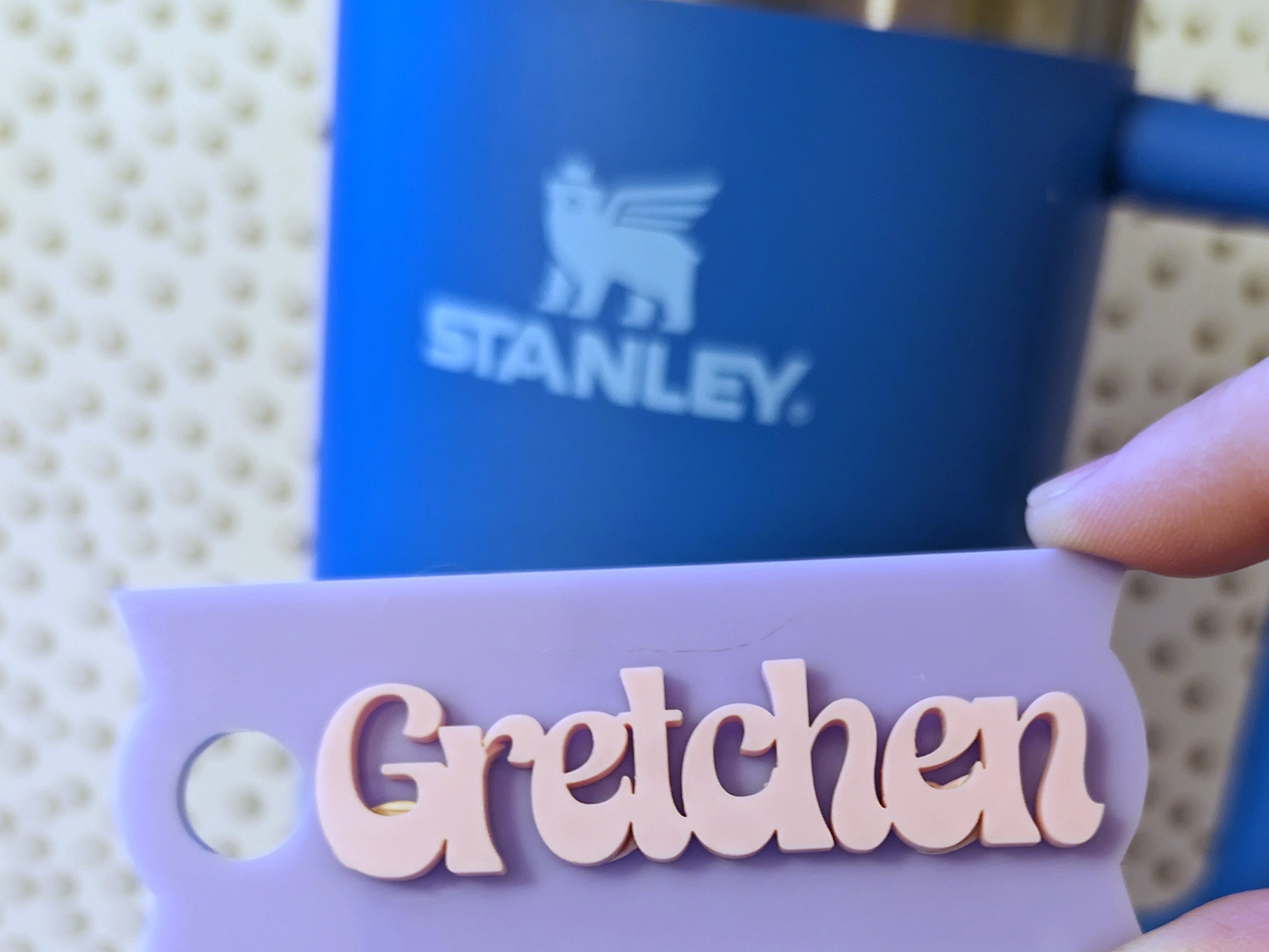 Custom Stanley Name Plate, Personalized Stanley Topper, Tumbler Name ...
