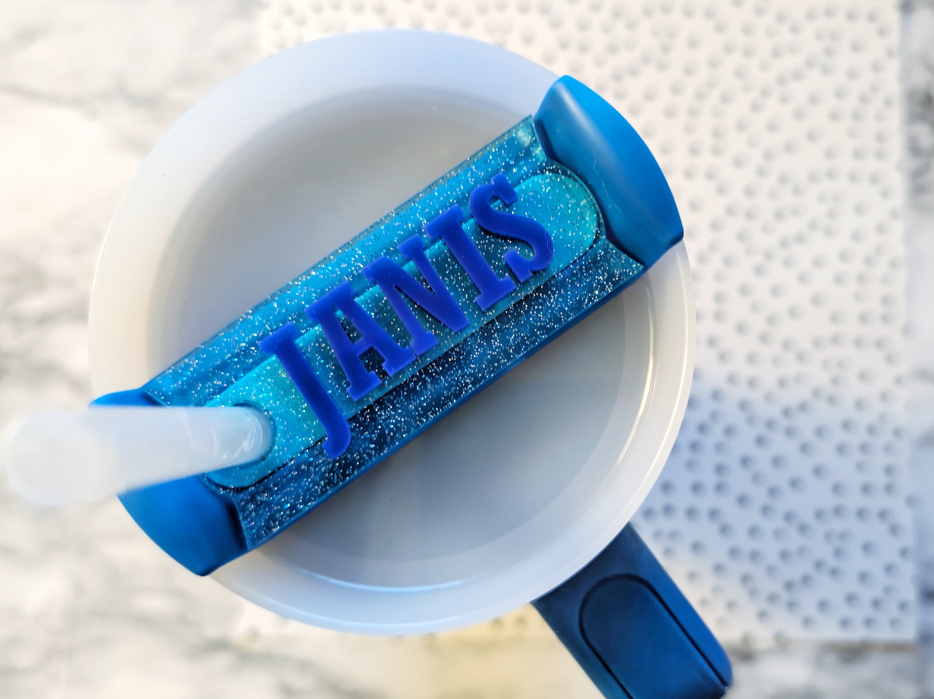 Custom Stanley Name Plate, Personalized Stanley Topper, Tumbler Name ...