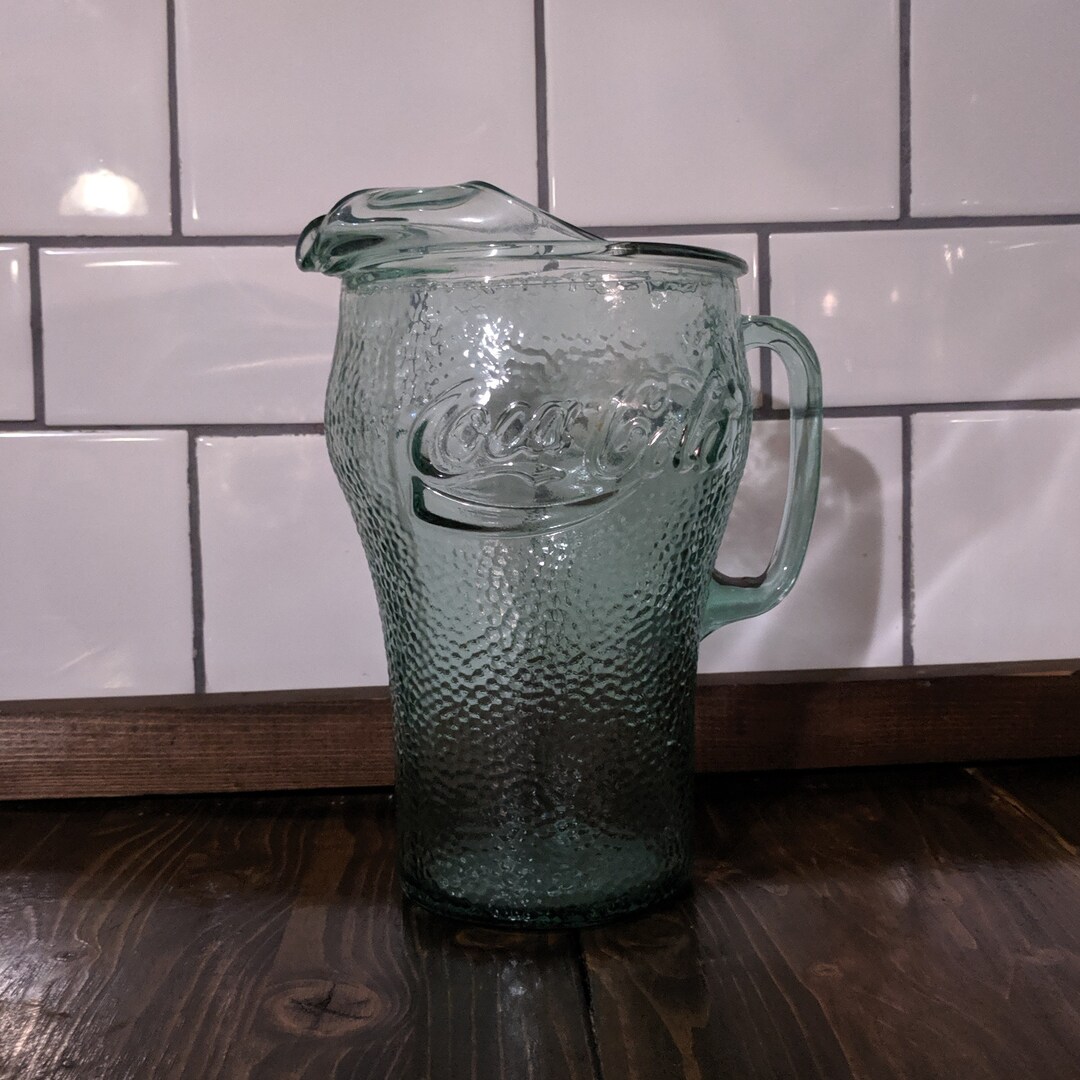 1970s Coca Cola Coke Green Pebble Glass Pitcher - Etsy