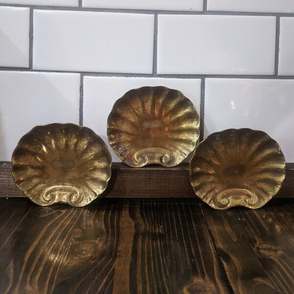 Brass Scallop Shell - Etsy