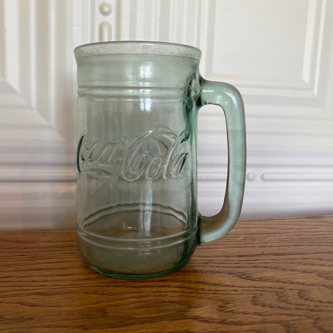 1970s Coca Cola Coke Green Glass Stein Mug - Etsy
