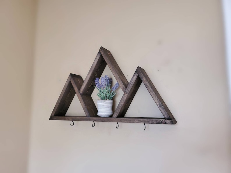 Mountain Key Holder Mountain Wall Decor Key Holder for Wall | Etsy