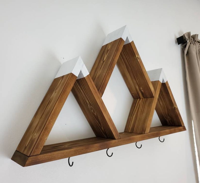 Mountain Key Holder Mountain Wall Decor Key Holder for Wall | Etsy