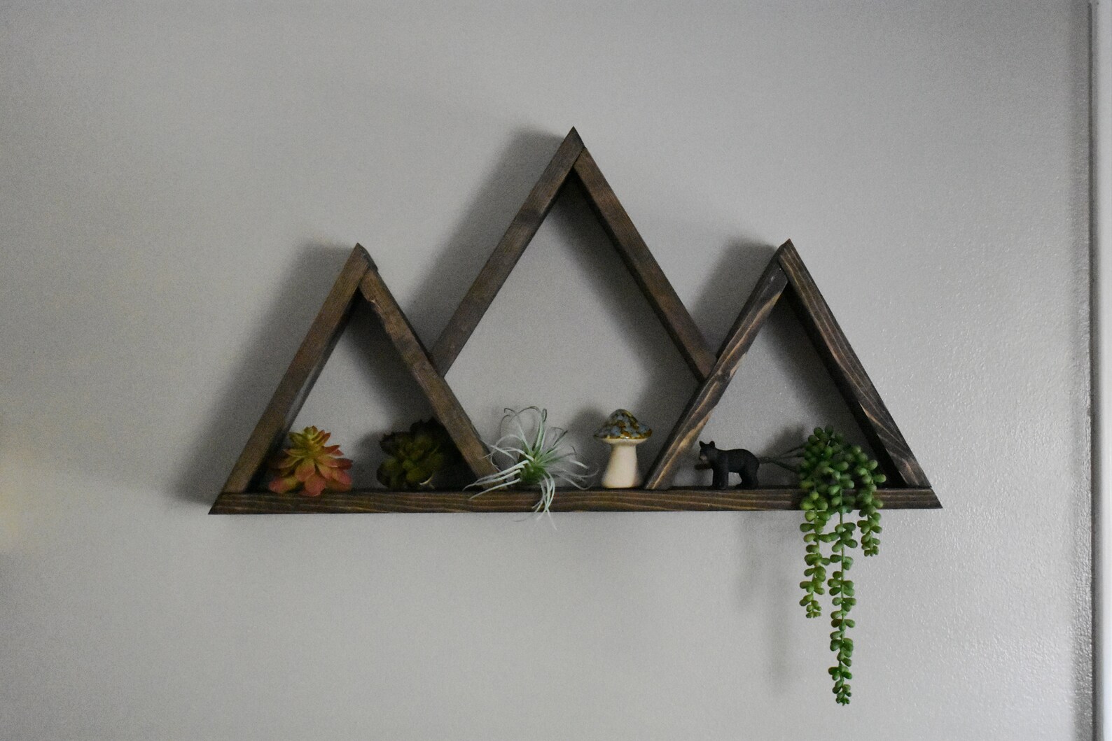 Wood Mountain Shelf Living Room Shelves Mountain Wall Decor - Etsy