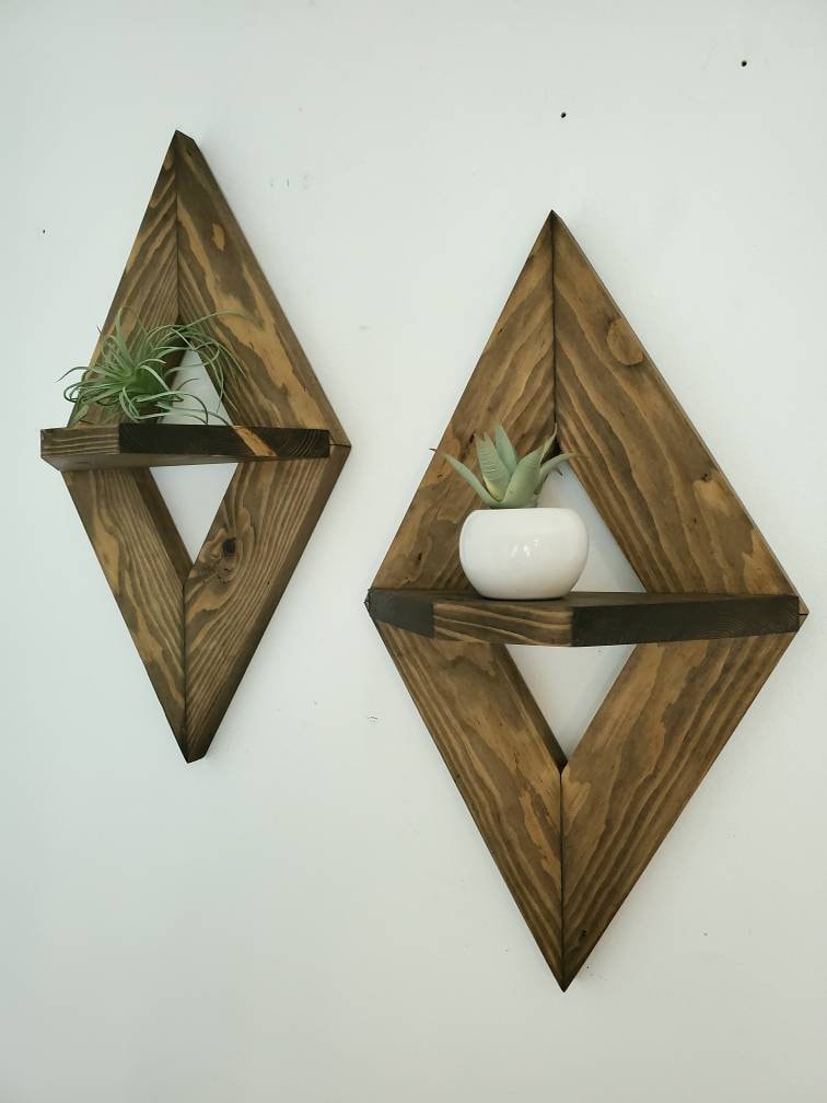 Small Wooden Shelves Small Display Shelves Wood Wall Decor - Etsy UK
