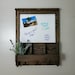 Wall Organizer With Hooks Farmhouse Wall Decor Key Hanger - Etsy
