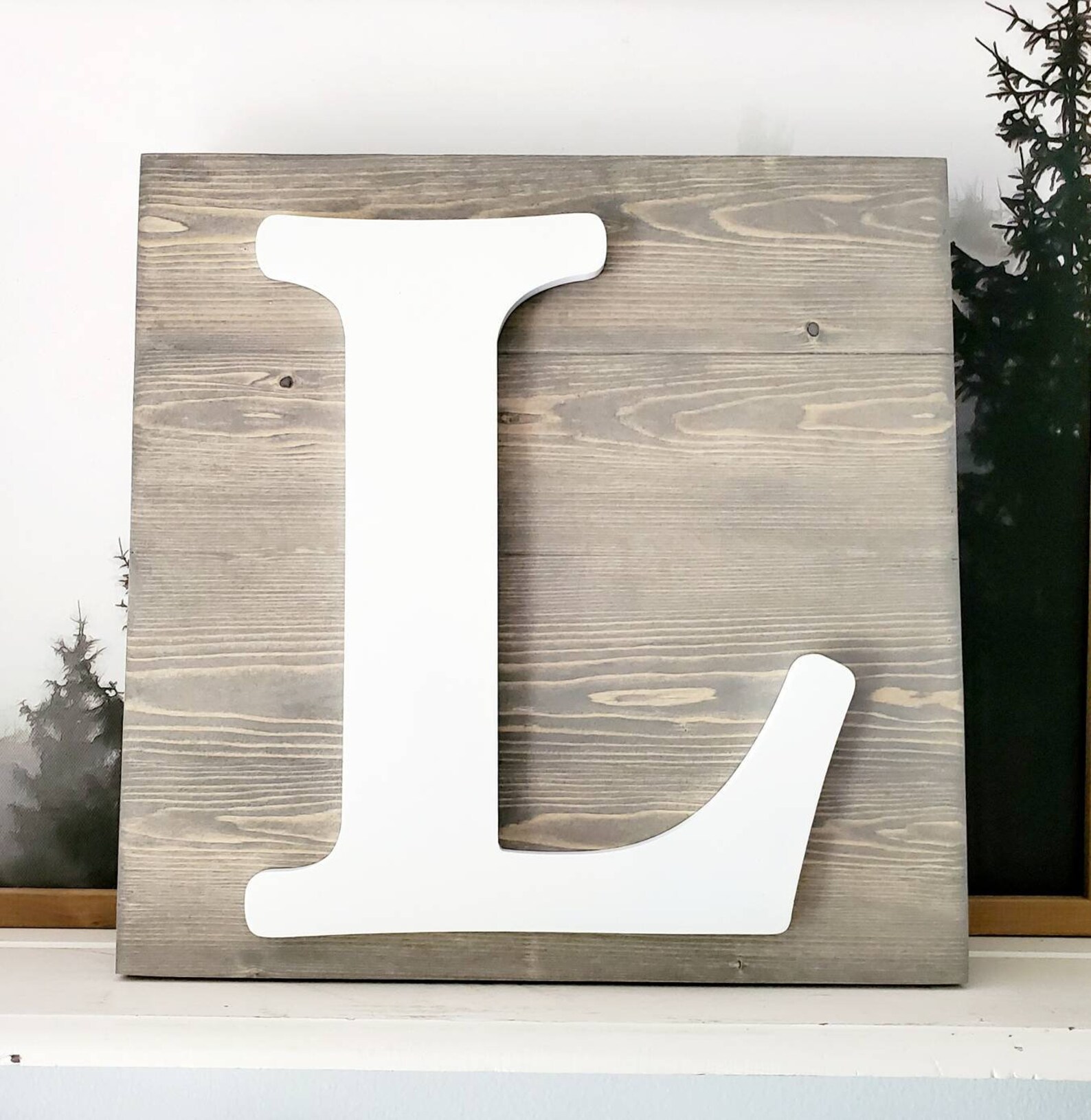 Housewarming Gift Wooden Letter Sign Custom Letter Sign | Etsy