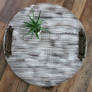 Rustic Wooden Tray, Coffee Table Tray, Rustic Serving Tray, Farmhouse ...
