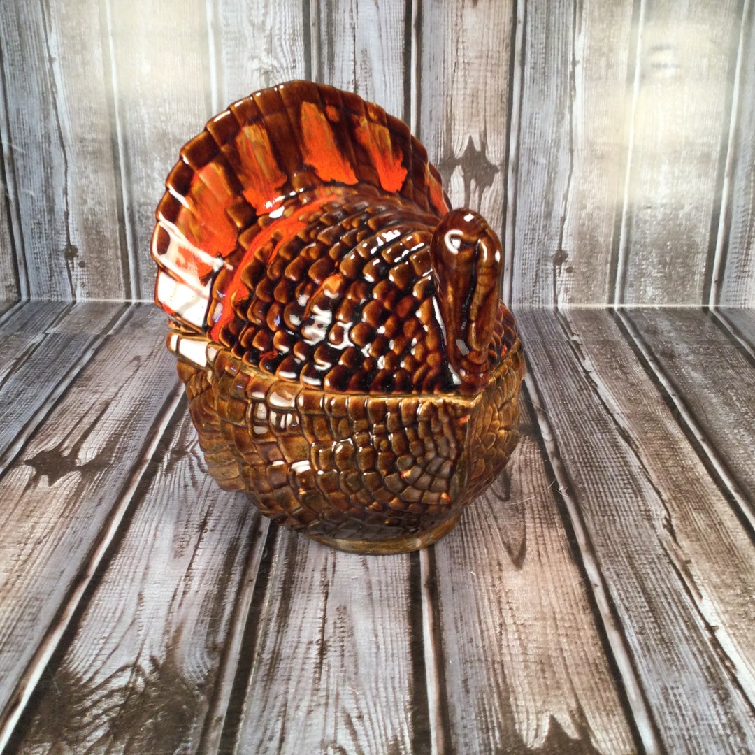 Vintage Ceramic Turkey Candy Dish/ Turkey Dish, Candy Dish - Etsy
