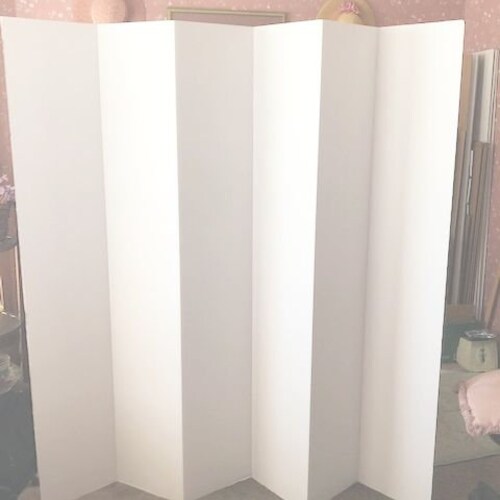 Room Divider White Dorm Privacy Screen Partition 65 Tall 5 - Etsy