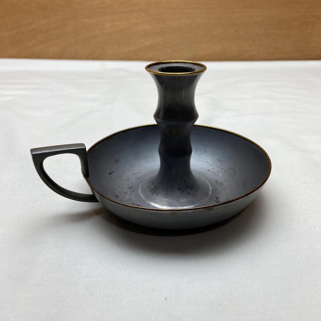 Chamber Candlestick With Handle Made in Hong Kong 18th Century Colonial ...
