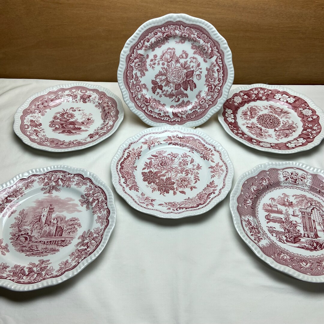 SET of 6 Spode Archive Collection 11 Dinner Plates MIXED Reproduction ...