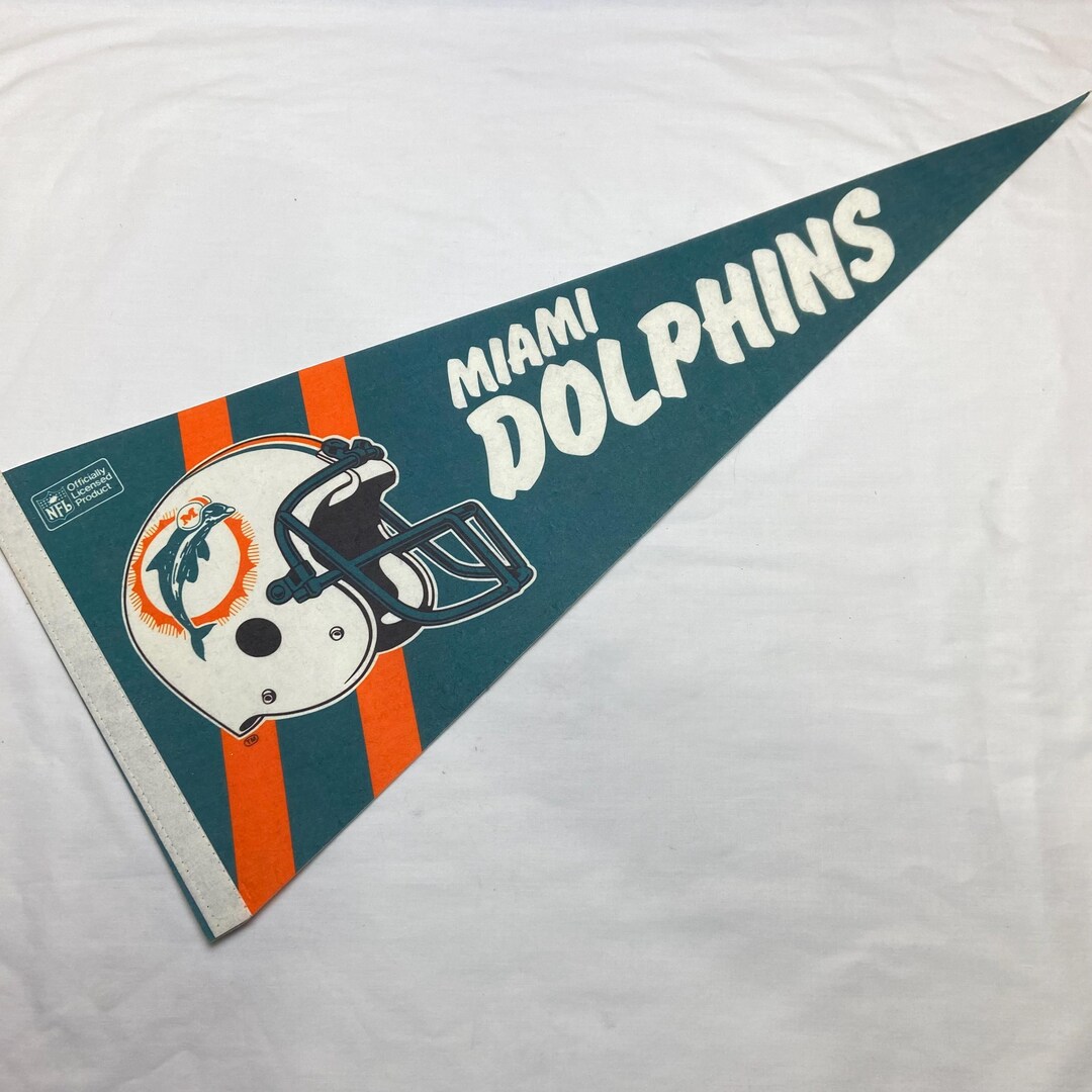 Miami Dolphins Vintage Felt Pennant NFL Football - Etsy