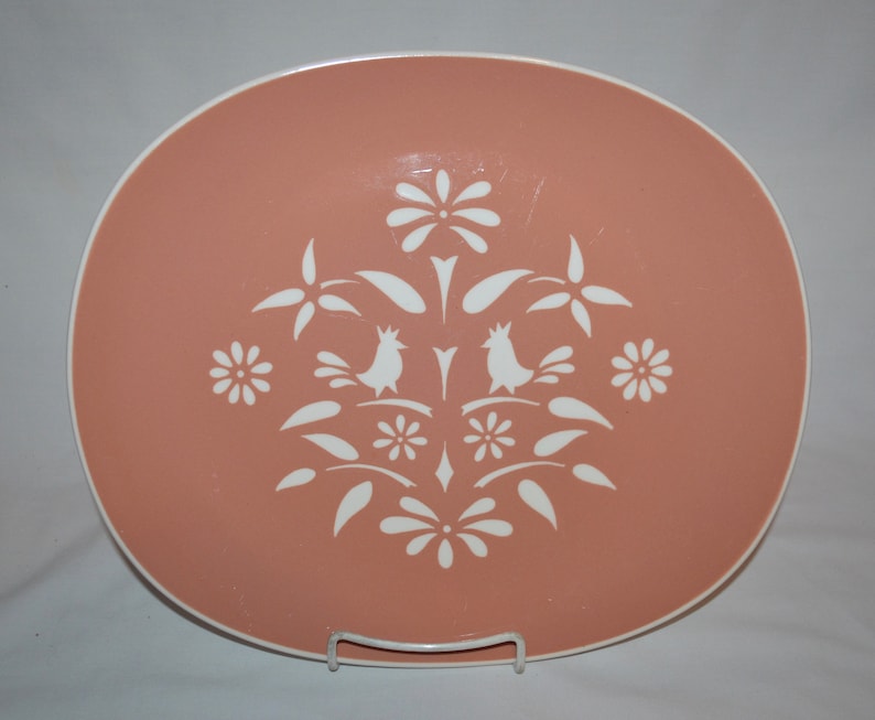SET of 3 Platter Serving Plates Harkerware Rooster - Etsy