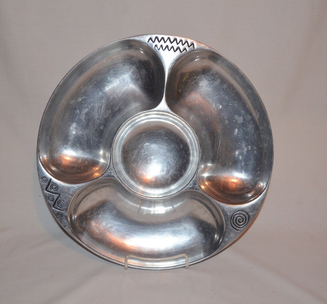 RWP Reggae Chip Dip Vegetable Relish Serving Platter Tray - Wilton ...