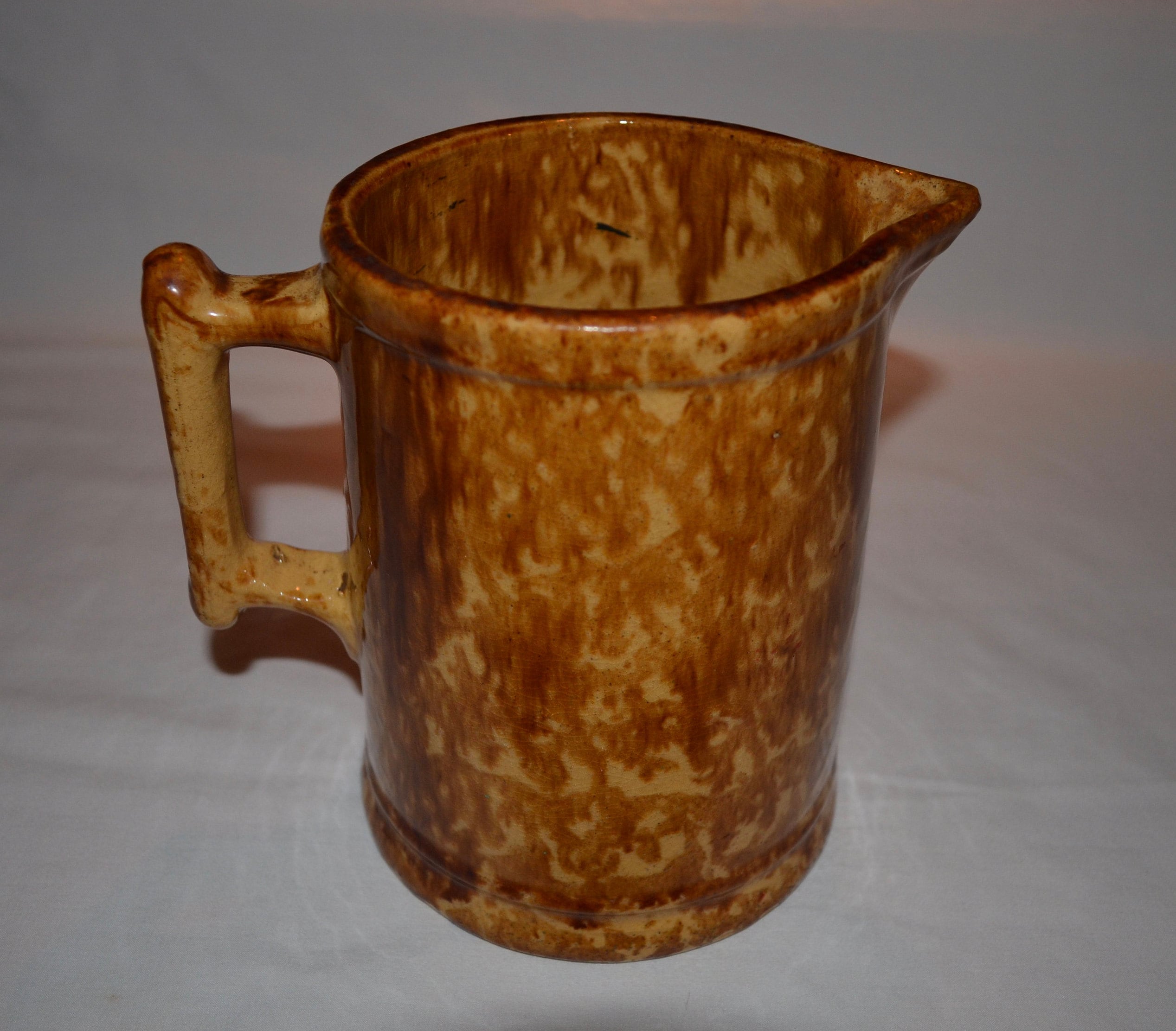 Yellow Ware Water Milk Farm Pitcher Bennington Rockingham | Etsy