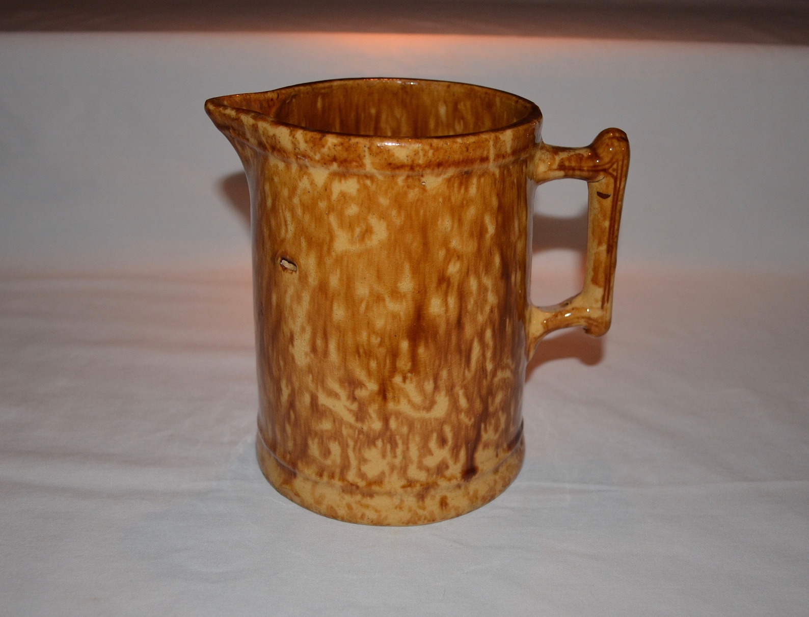 Yellow Ware Water Milk Farm Pitcher Bennington Rockingham - Etsy