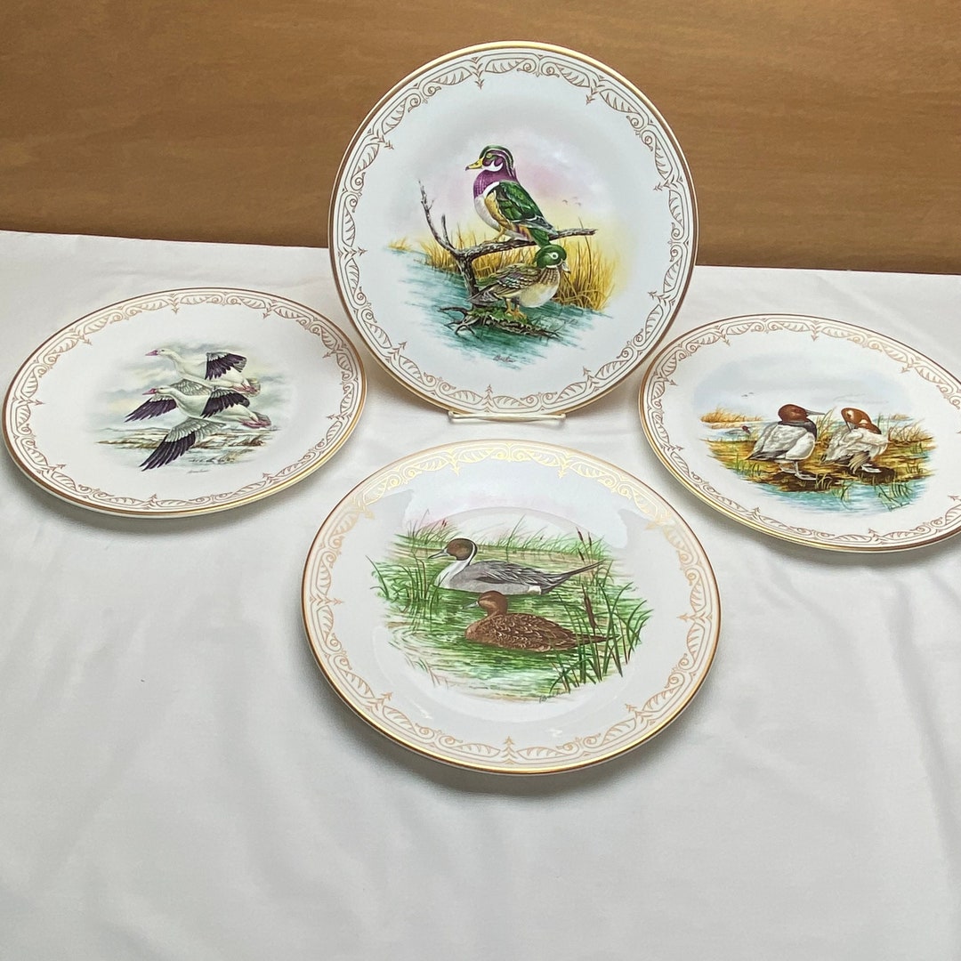 SET of 4 Edward Marshall Boehm Studios Water Birds of North America ...