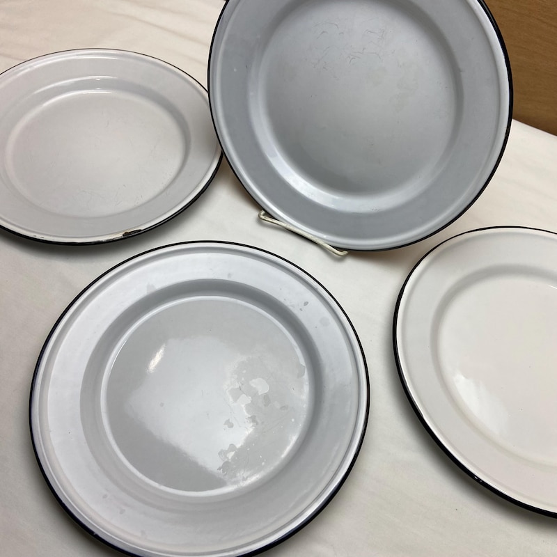 White Enamelware - Etsy