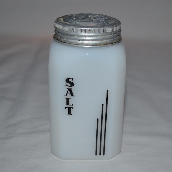 White Salt Shaker Vintage - Etsy